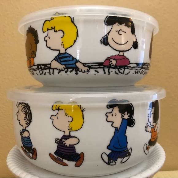 Peanuts | Kitchen | 3pc Peanuts Gang Charlie Brown Snoopy Food Storage ...